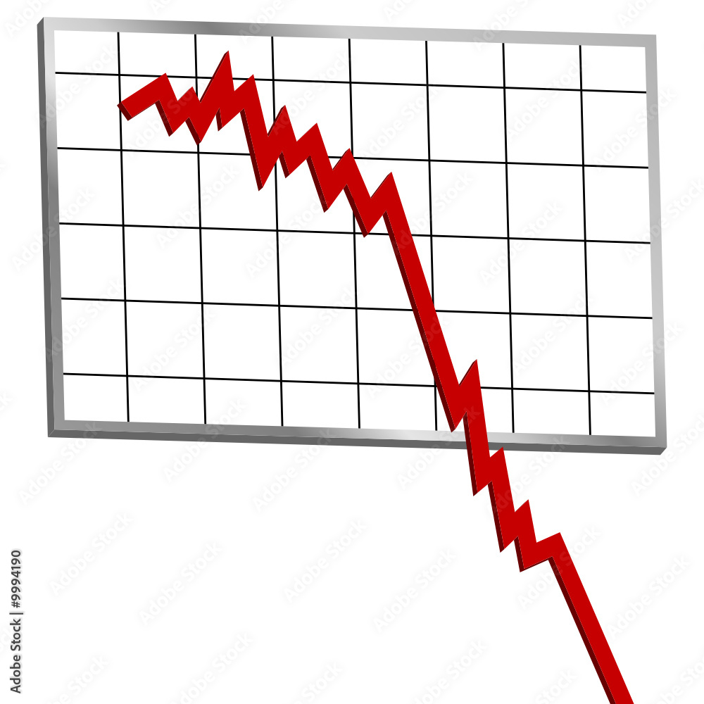 Conceptual breakdown chart isolated over white background Stock Vector ...