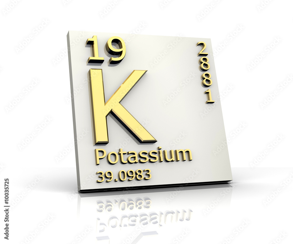 Potassium form Periodic Table of Elements Stock Illustration | Adobe Stock