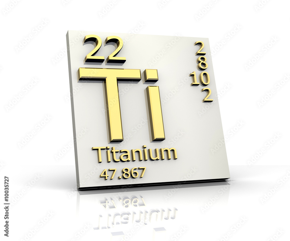 Titanium form Periodic Table of Elements Stock Illustration | Adobe Stock