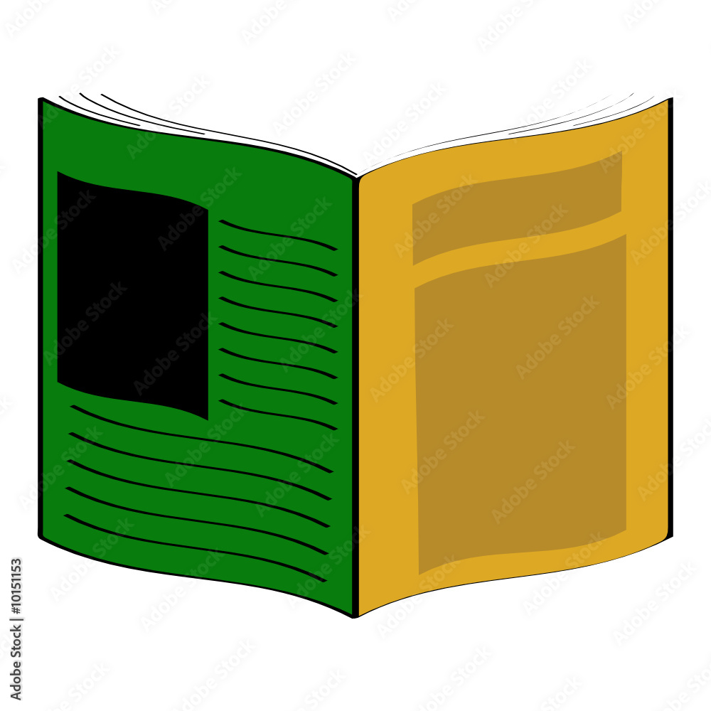 Cartoon magazine Stock Vector | Adobe Stock