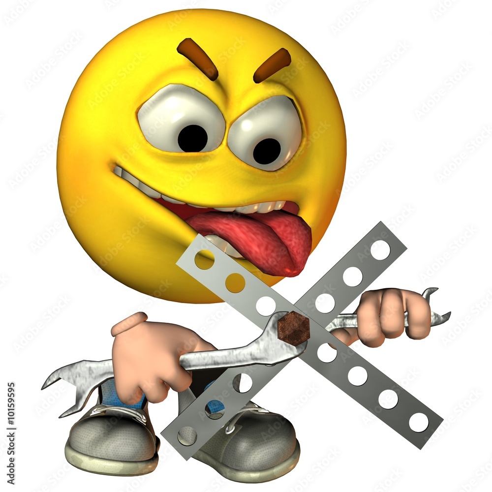 Smilie Heimwerker Schrauber Stock-Illustration | Adobe Stock