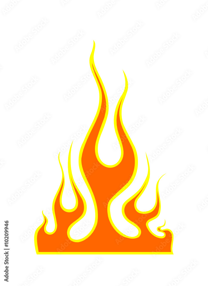 Flamme Flammen Flame Flames Vektor Stock-Vektorgrafik | Adobe Stock