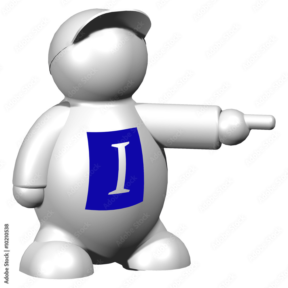 bonhomme 3D 3 Stock Illustration | Adobe Stock