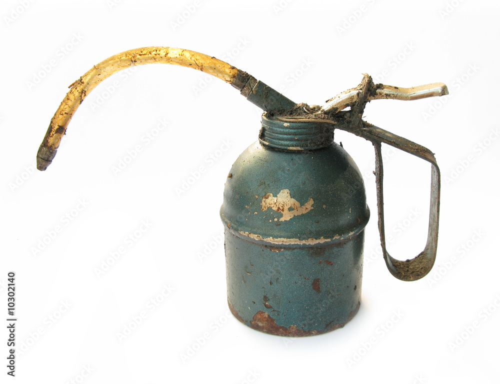 Canister with oil for oiling machines Stock Photo | Adobe Stock