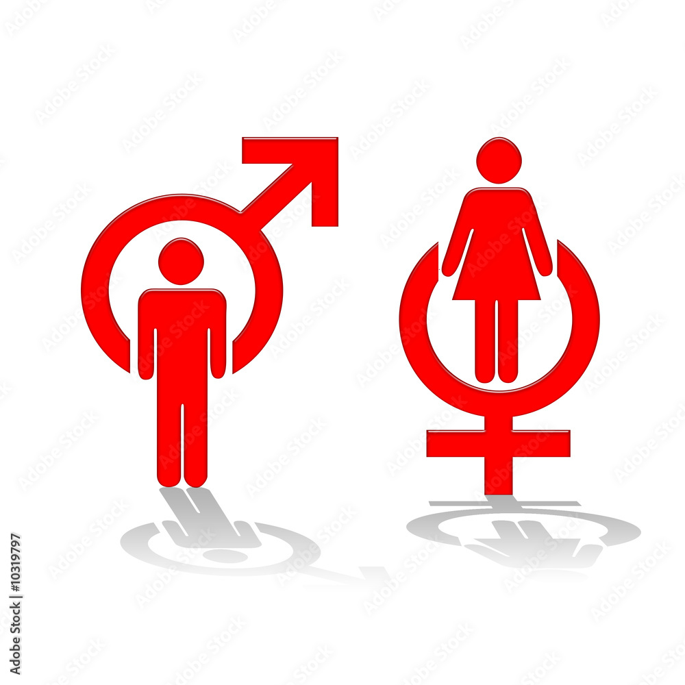 Symbole Homme Femme Illustration Stock | Adobe Stock