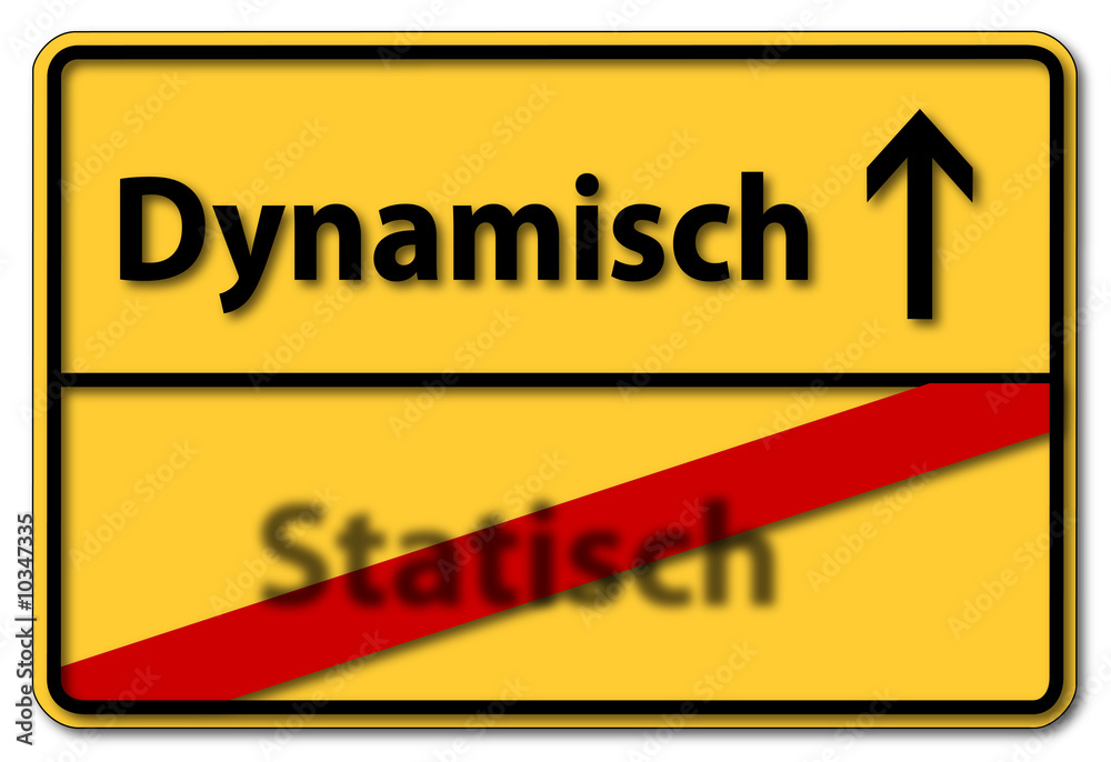 dynamisch statisch Stock-Illustration | Adobe Stock