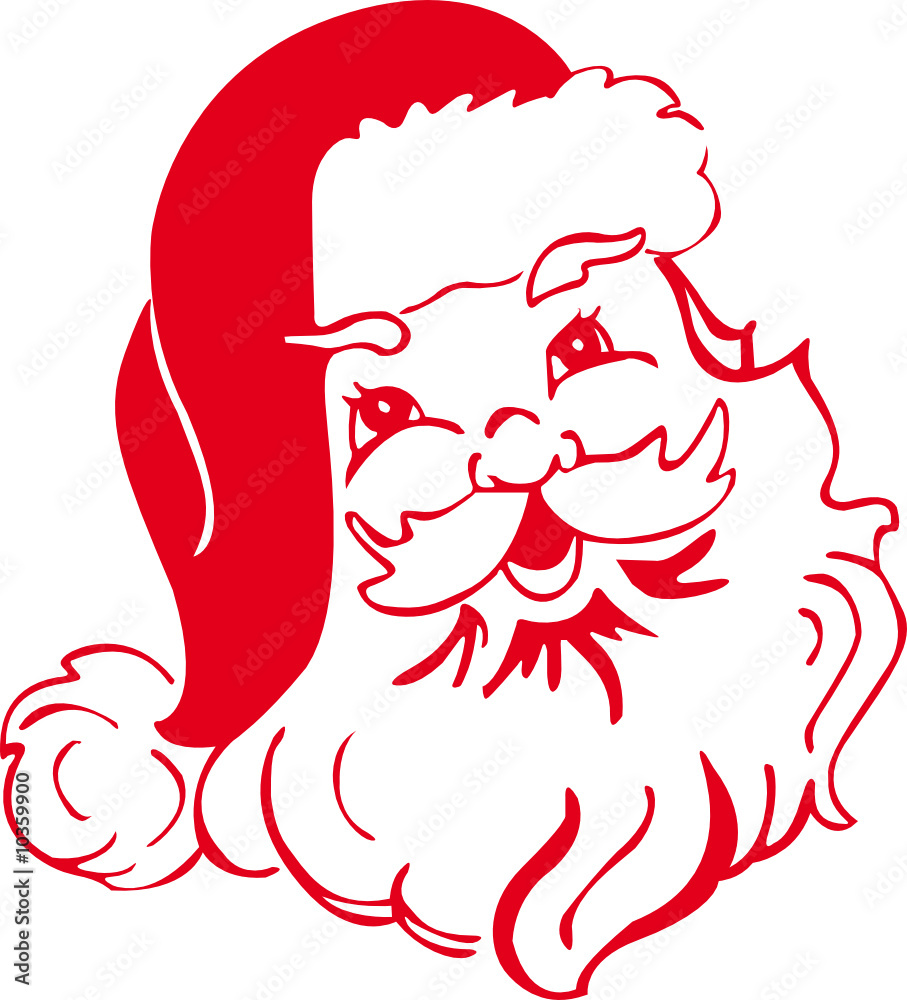 Weihnachtsmann Vector Stock-Vektorgrafik | Adobe Stock