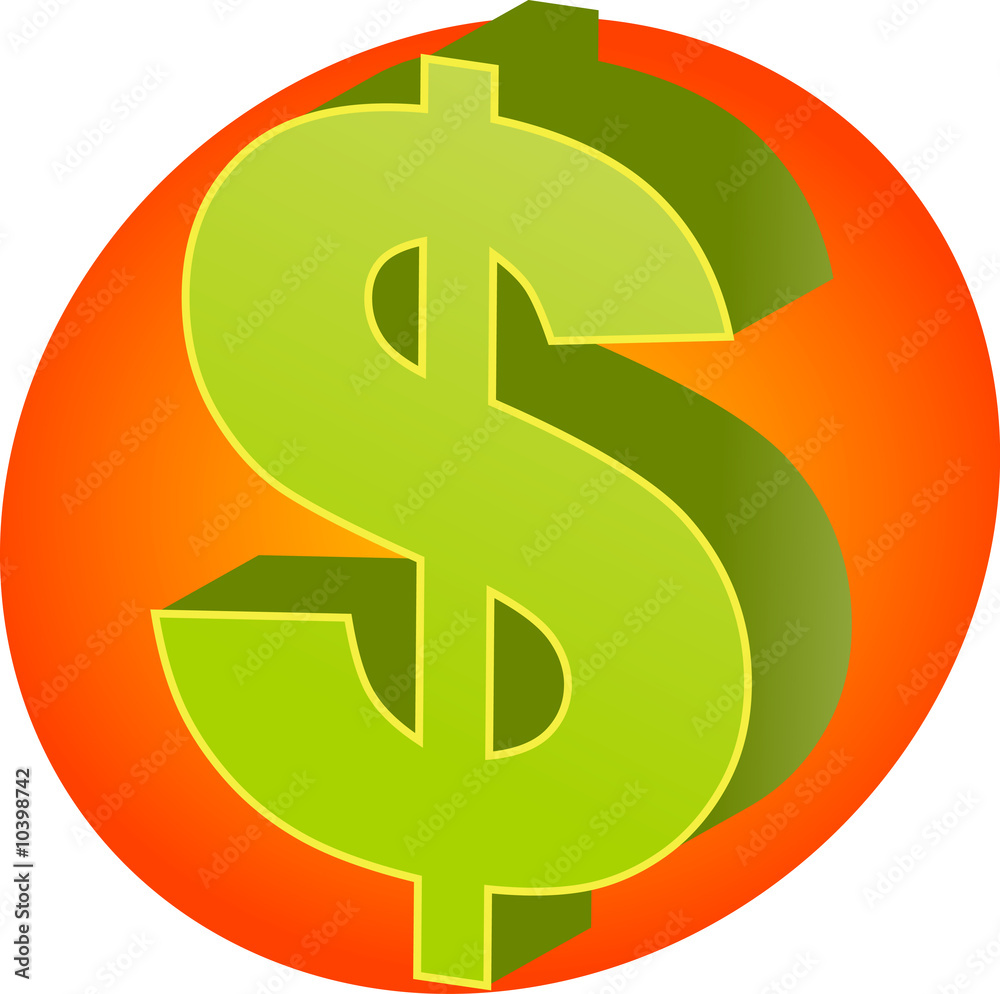 US Dollar currency symbol Stock Illustration | Adobe Stock