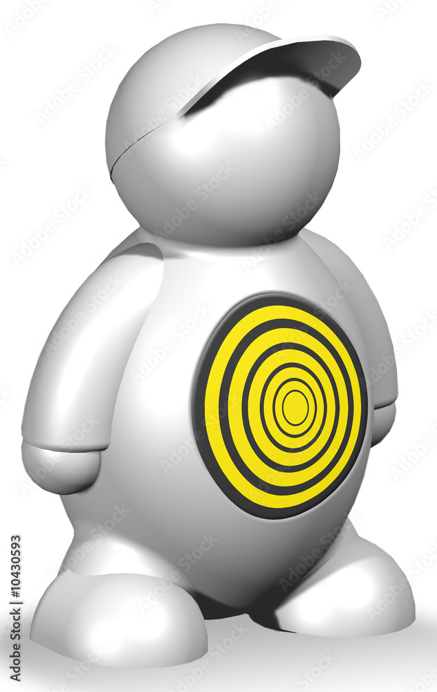 bonhomme cible Stock Illustration | Adobe Stock