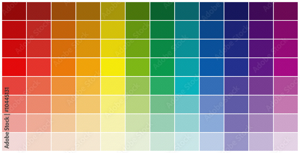 palette chromatique avec des pastilles texture "brique" Stock ...