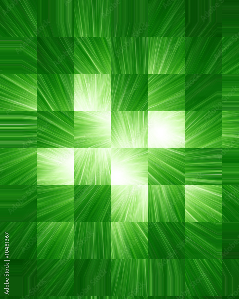 abstract green background with some cubic features in it Stock Photo ...