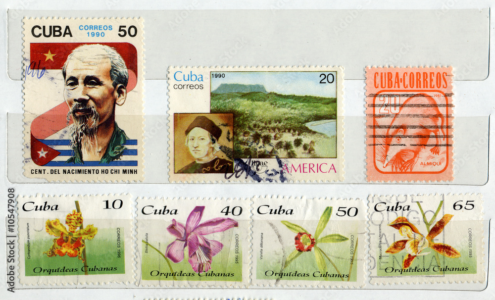 Range of Cuban postage stamps Stock Photo | Adobe Stock