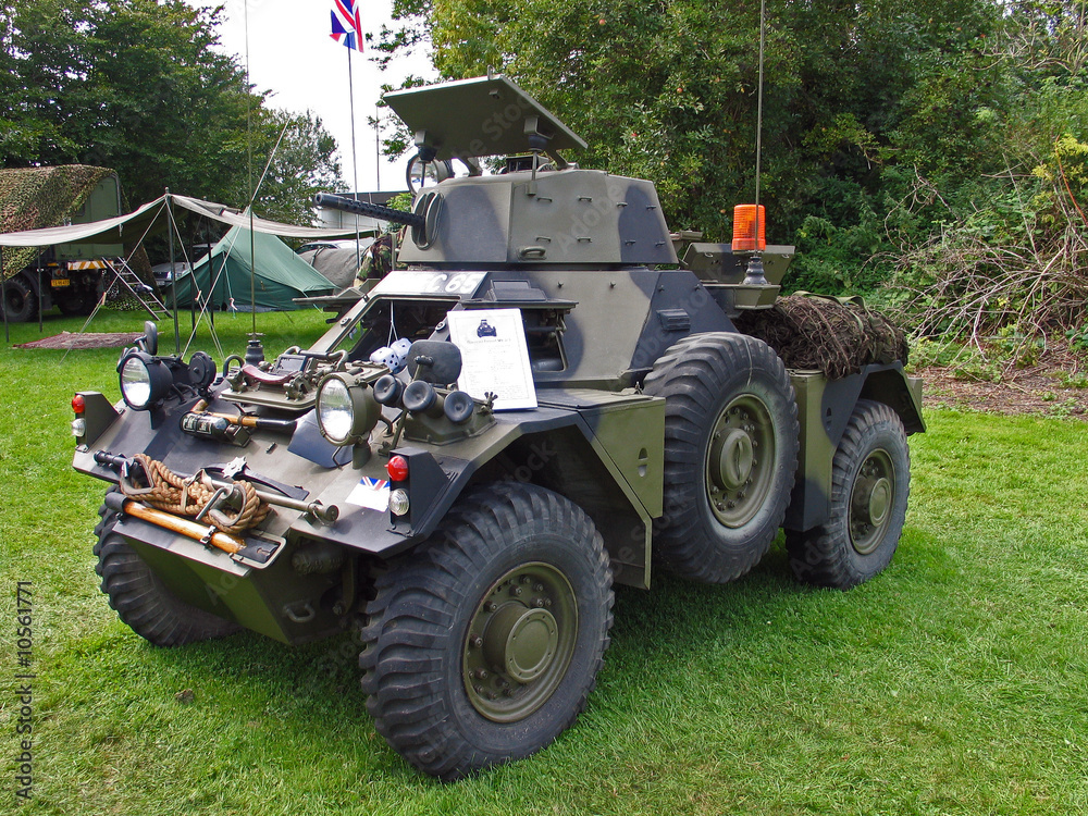 Vintage British WW2 APC armored personnel carrier foto de Stock | Adobe ...