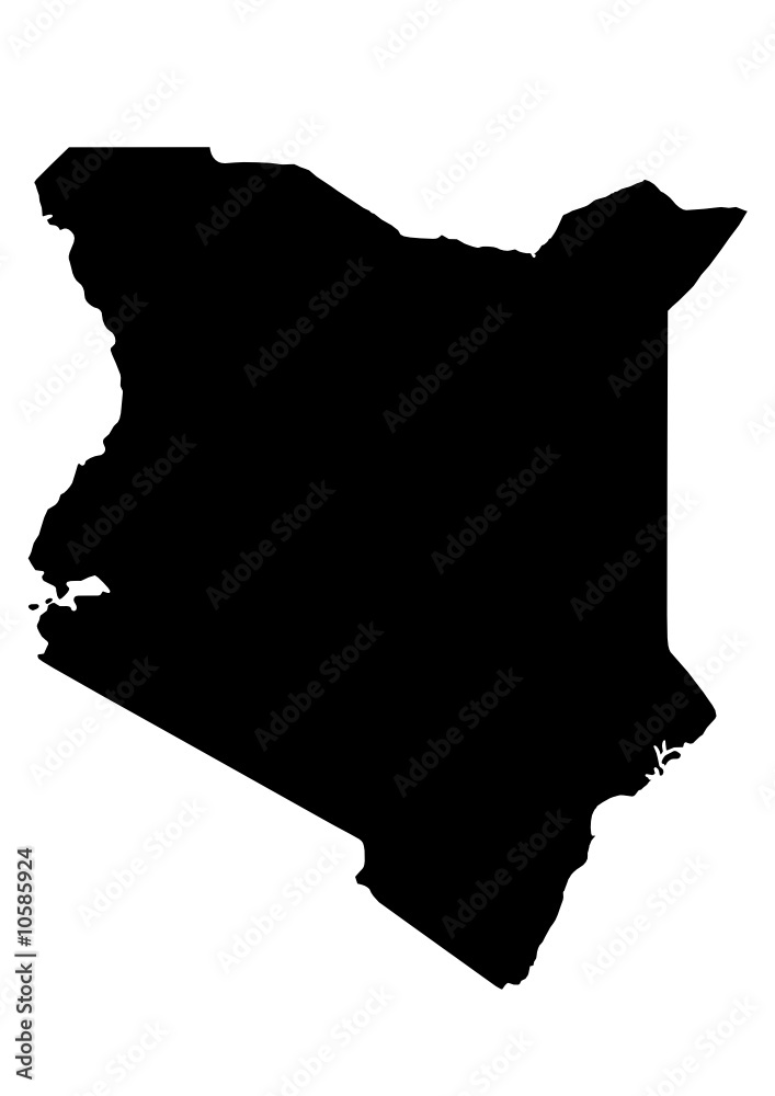vector map of Kenya Stock Vector | Adobe Stock