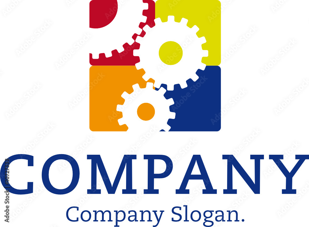 Logo Zahnrad Stock Vector | Adobe Stock