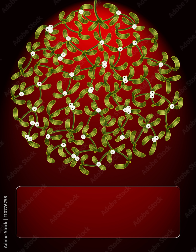 Boule de Gui Illustration Stock | Adobe Stock