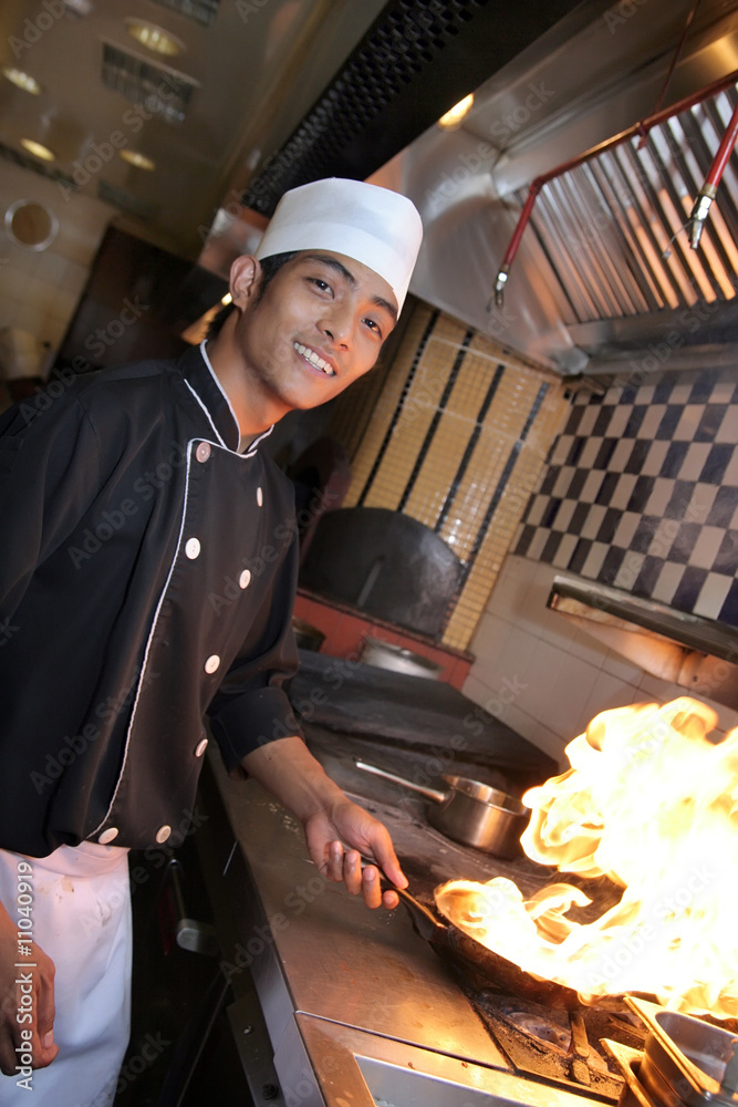chef cooking Stock Photo | Adobe Stock