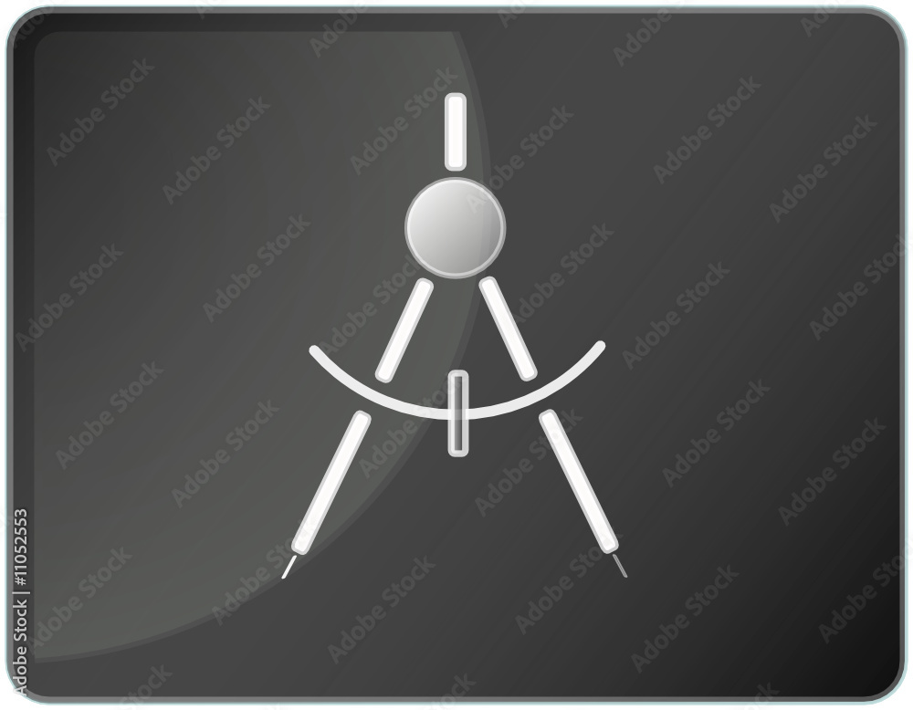 Button Zirkel Stock-Vektorgrafik | Adobe Stock