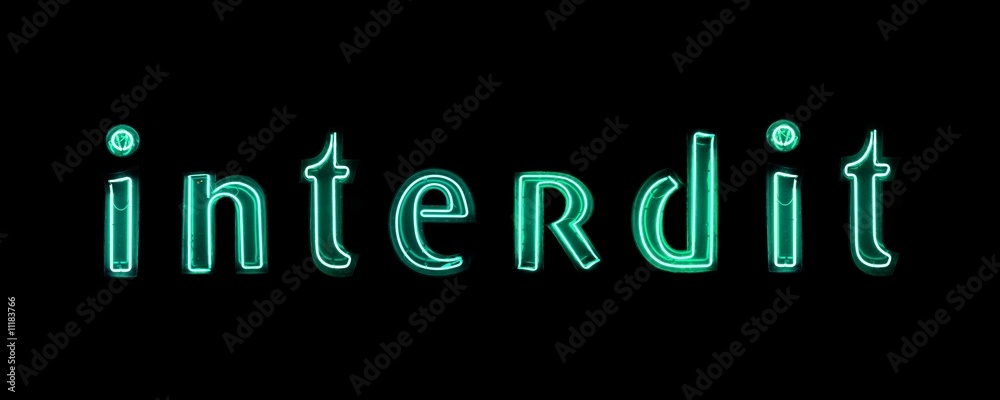 Interdit Stock Illustration | Adobe Stock