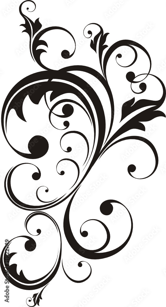 adorno garigoleado vector de Stock | Adobe Stock