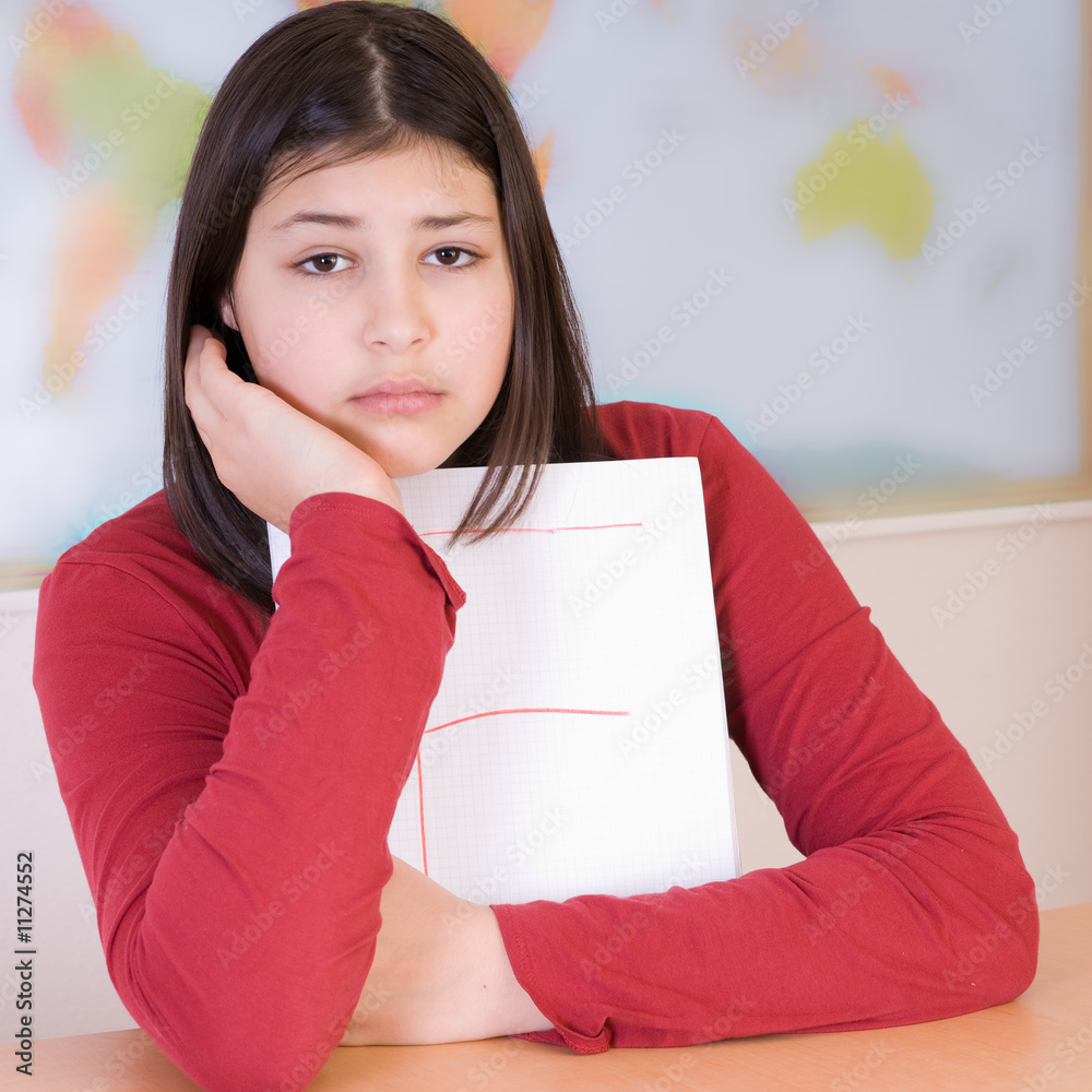 Girl Getting Bad Grades