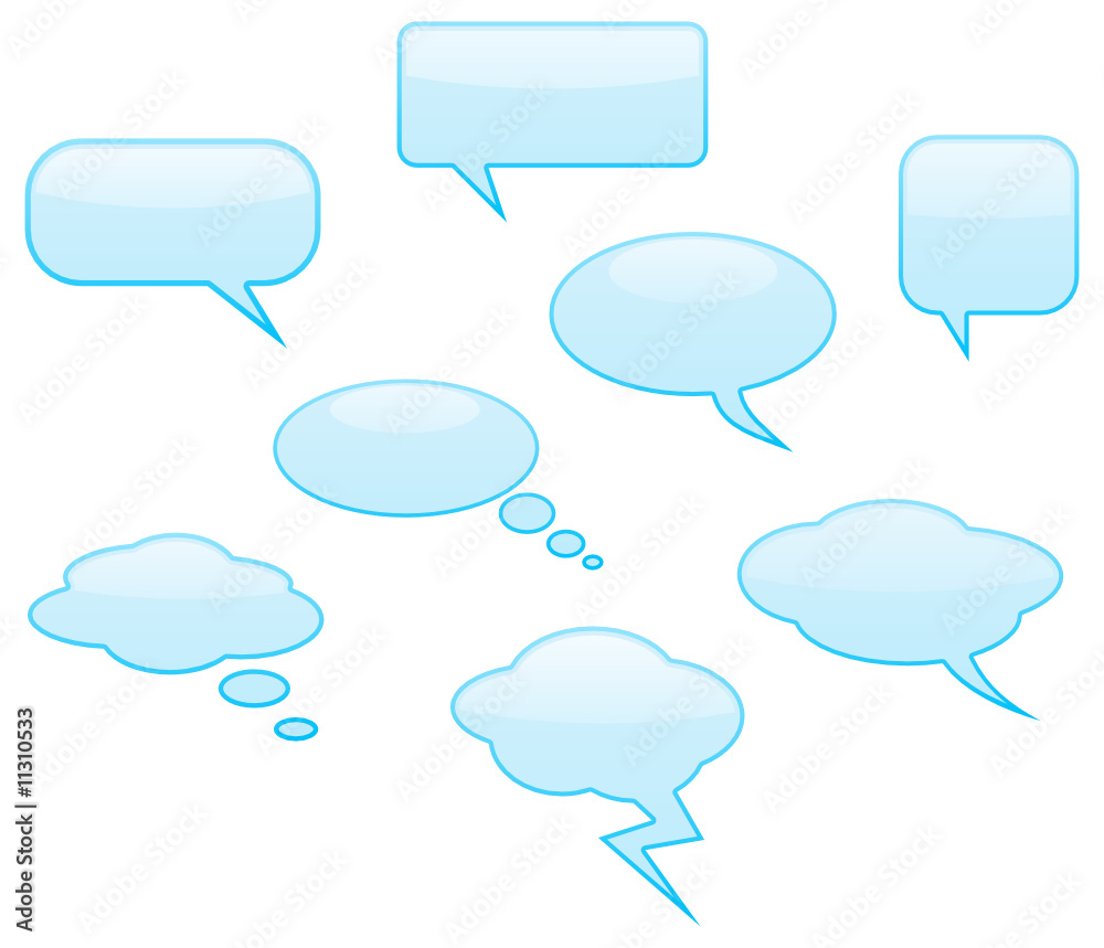 comics dialogue ballons - vector Stock Vector | Adobe Stock