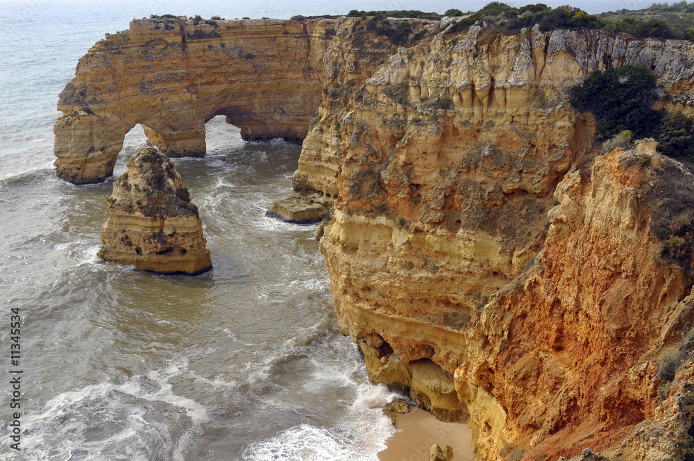 Marinha Beach in Algarve, Portugal Stock Photo | Adobe Stock