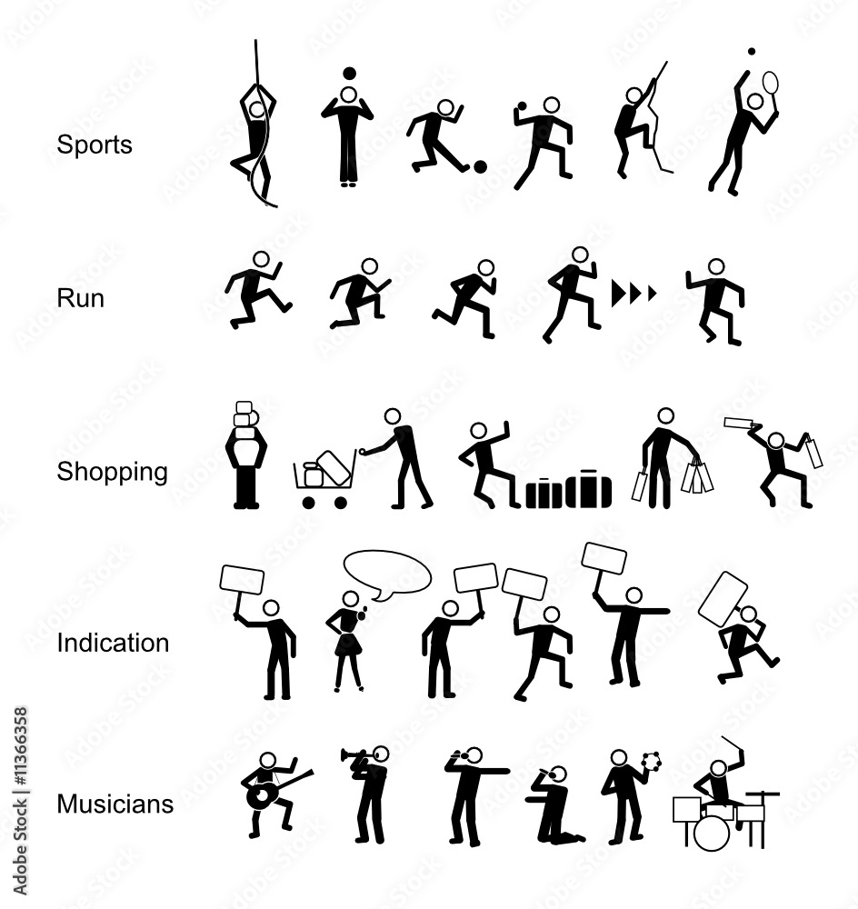 Pictogrammes - icones 1 Stock Vector | Adobe Stock