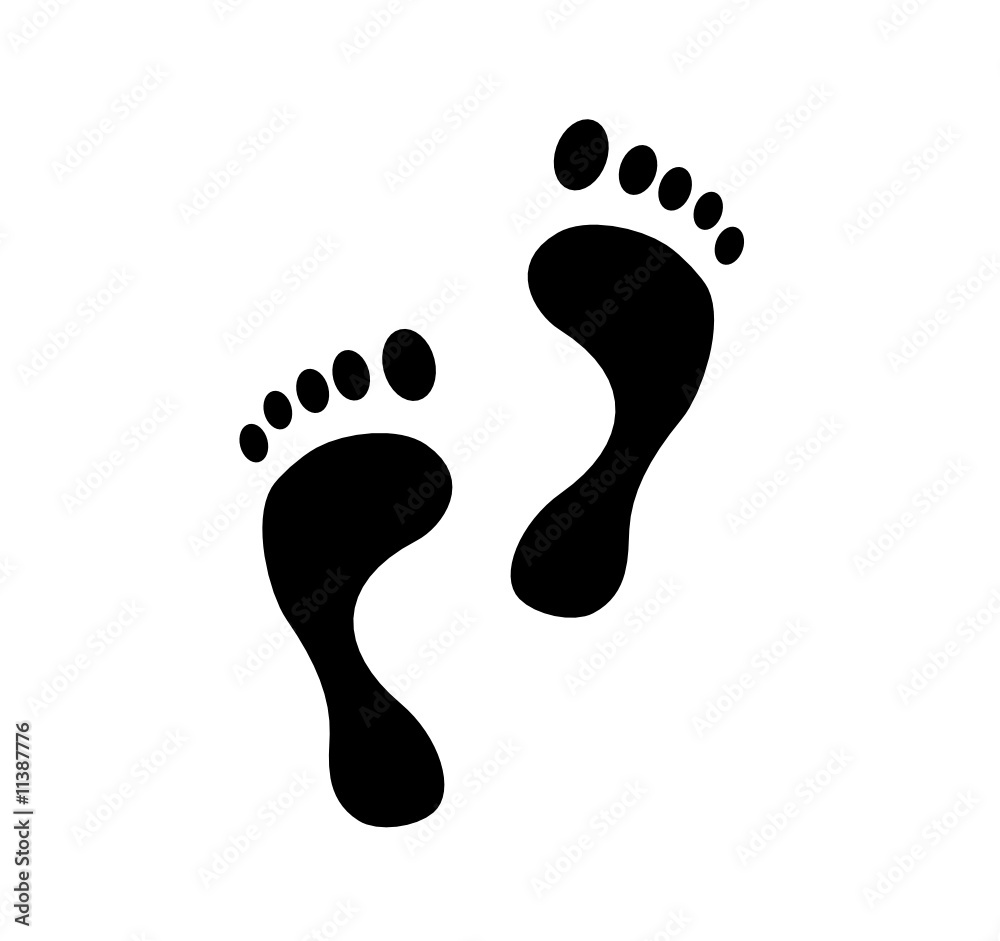 Feet - vector Stock Vector | Adobe Stock