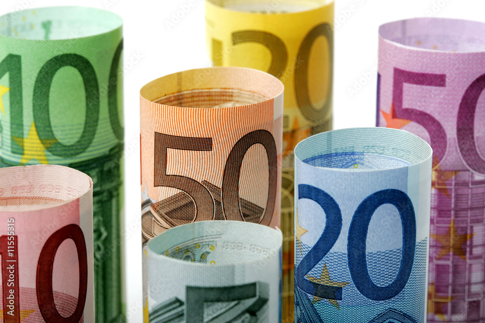 Geldrollen Stock-Foto | Adobe Stock