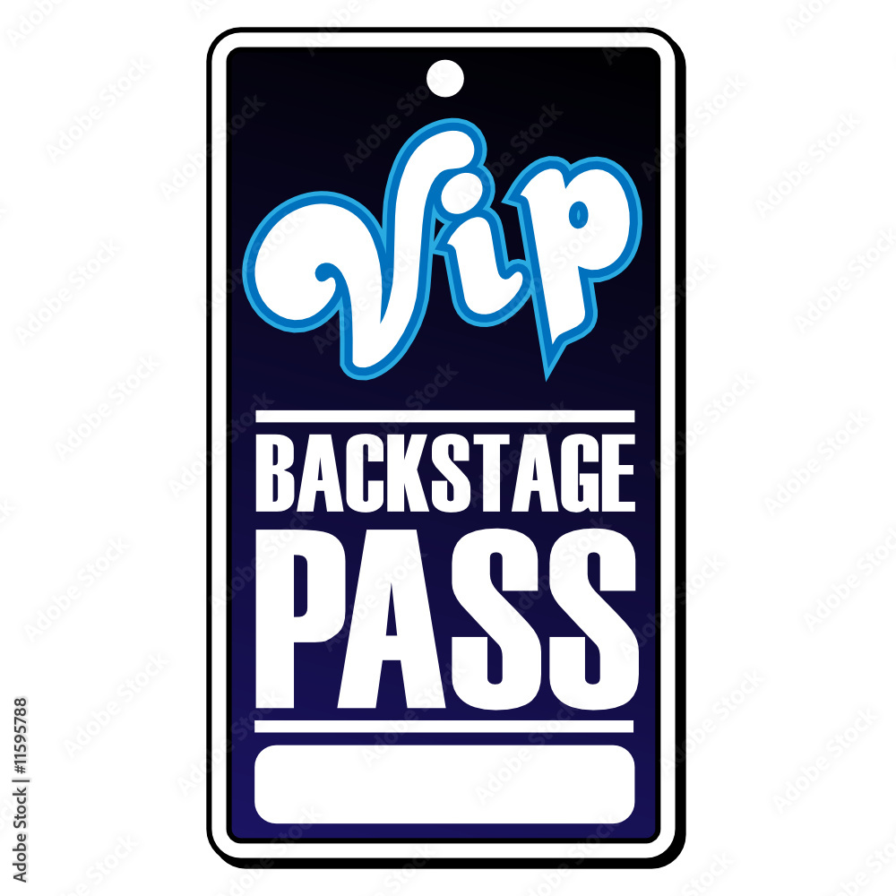 VIP Backstage Pass Stock-Vektorgrafik | Adobe Stock