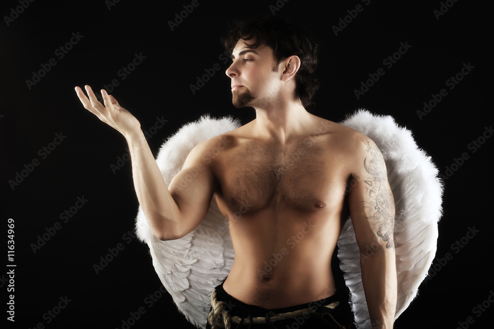 male angel Stock Photo | Adobe Stock