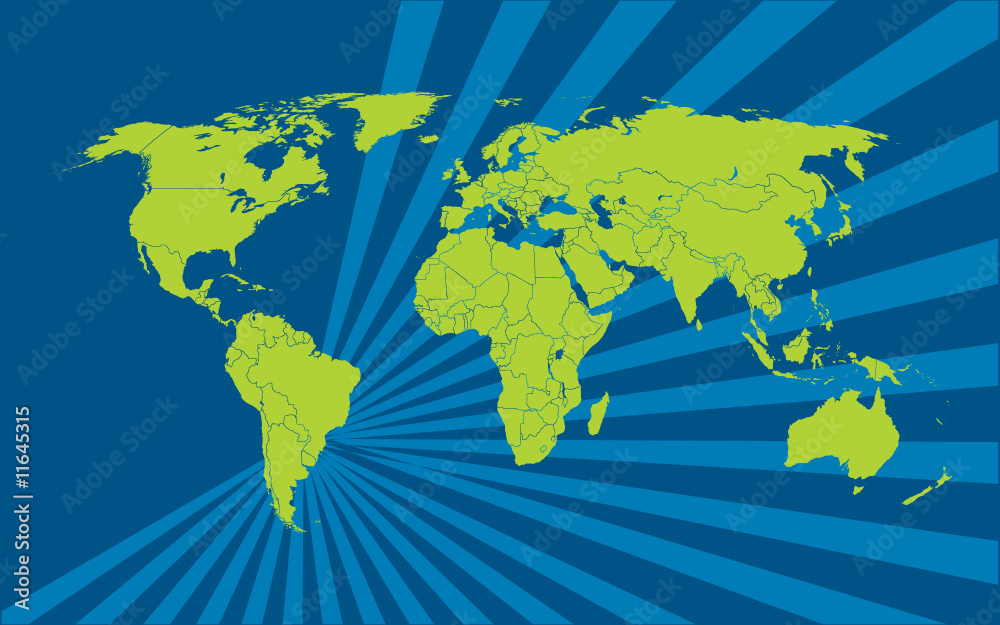 world map Stock Vector | Adobe Stock