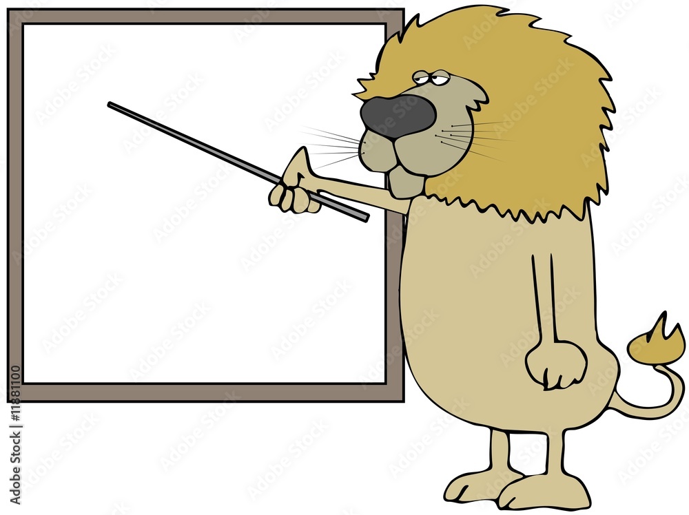 Lion Presentation Stock Illustration | Adobe Stock