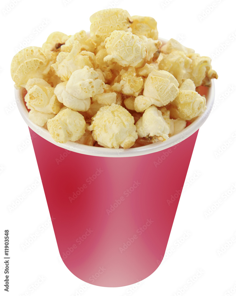 popcorn tub with clip-path Stock Photo | Adobe Stock