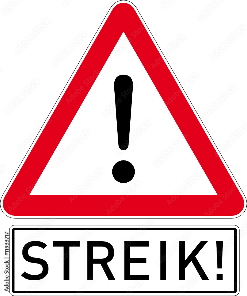 Achtung Streik! Stock-Vektorgrafik | Adobe Stock