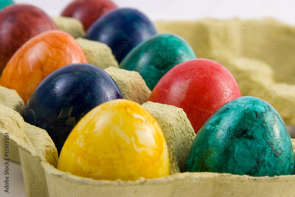 Bunte Eier Stock Photo | Adobe Stock