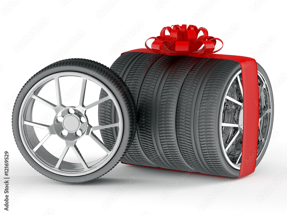 Gift wheels Stock-Illustration | Adobe Stock