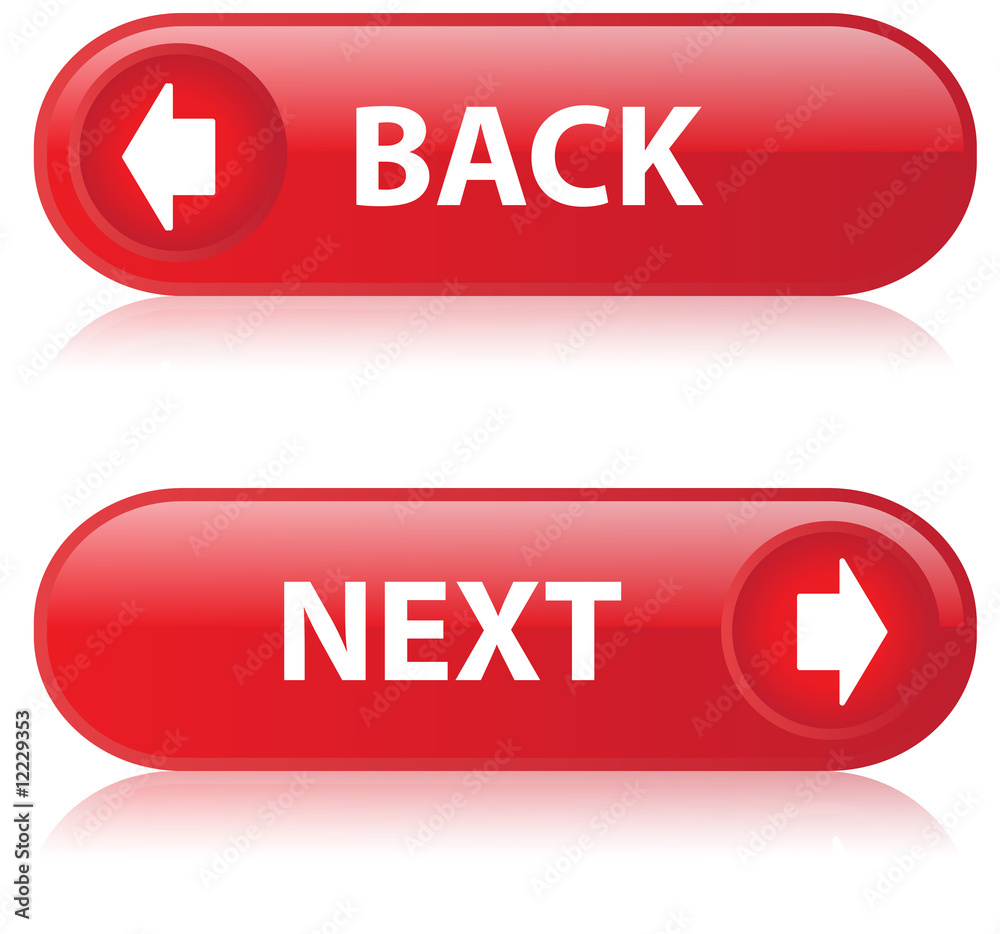 Next Back Buttons Stock Illustration Adobe Stock