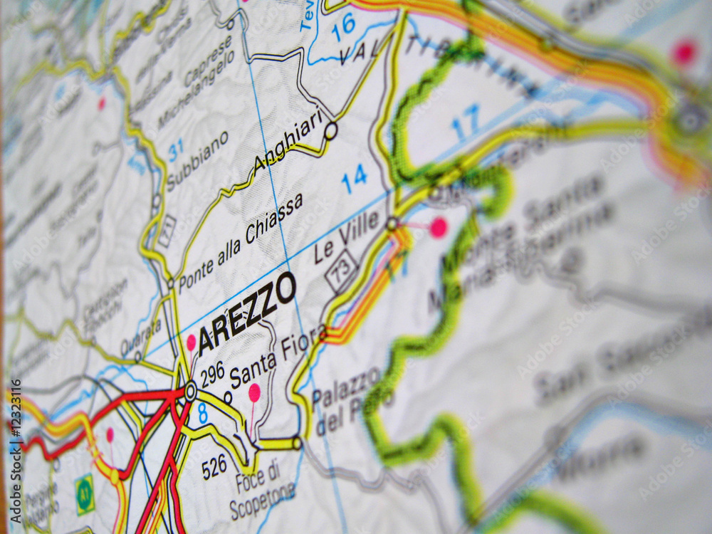 Foto de cartina arezzo do Stock | Adobe Stock