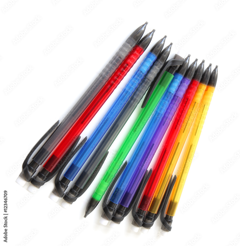 Color Mechanical pencils Stock Photo | Adobe Stock