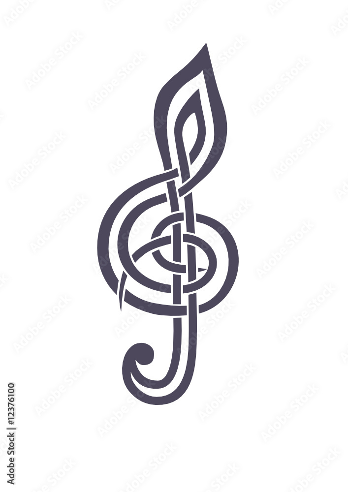 Treble Clef Tattoo