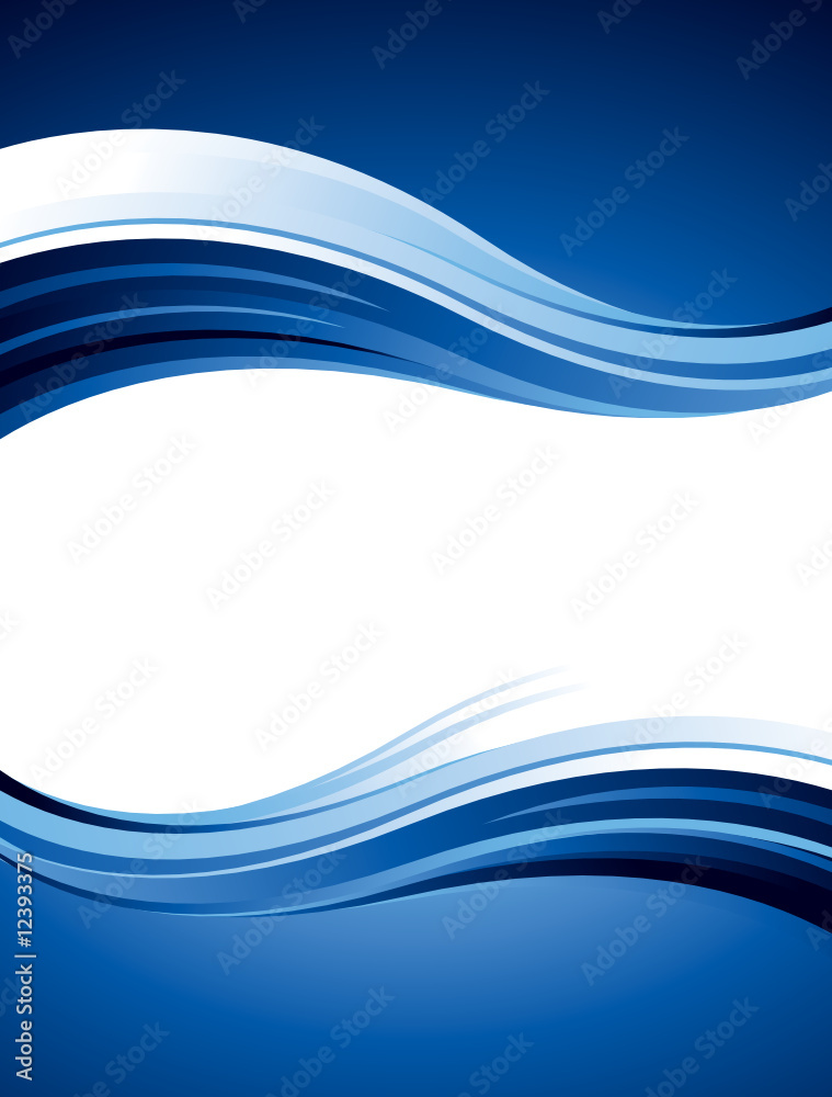 Blue Wavy Design Stock Vector | Adobe Stock
