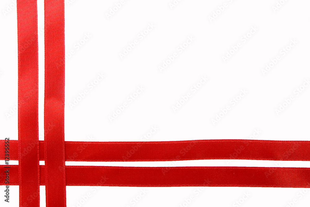 Red ribbon border Stock Photo | Adobe Stock