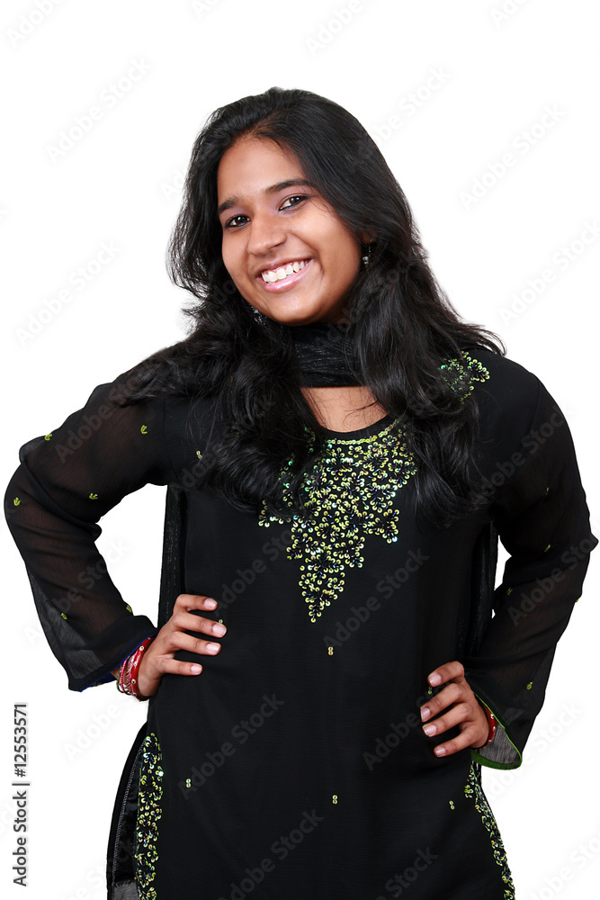 Beautiful young Pakistani girl. Stock Photo | Adobe Stock