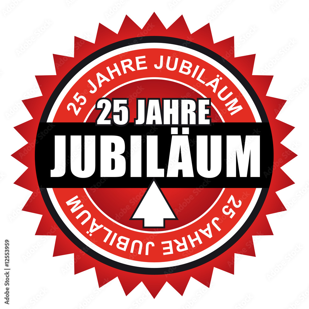 25 Jahre Jubiläum Stock Illustration | Adobe Stock