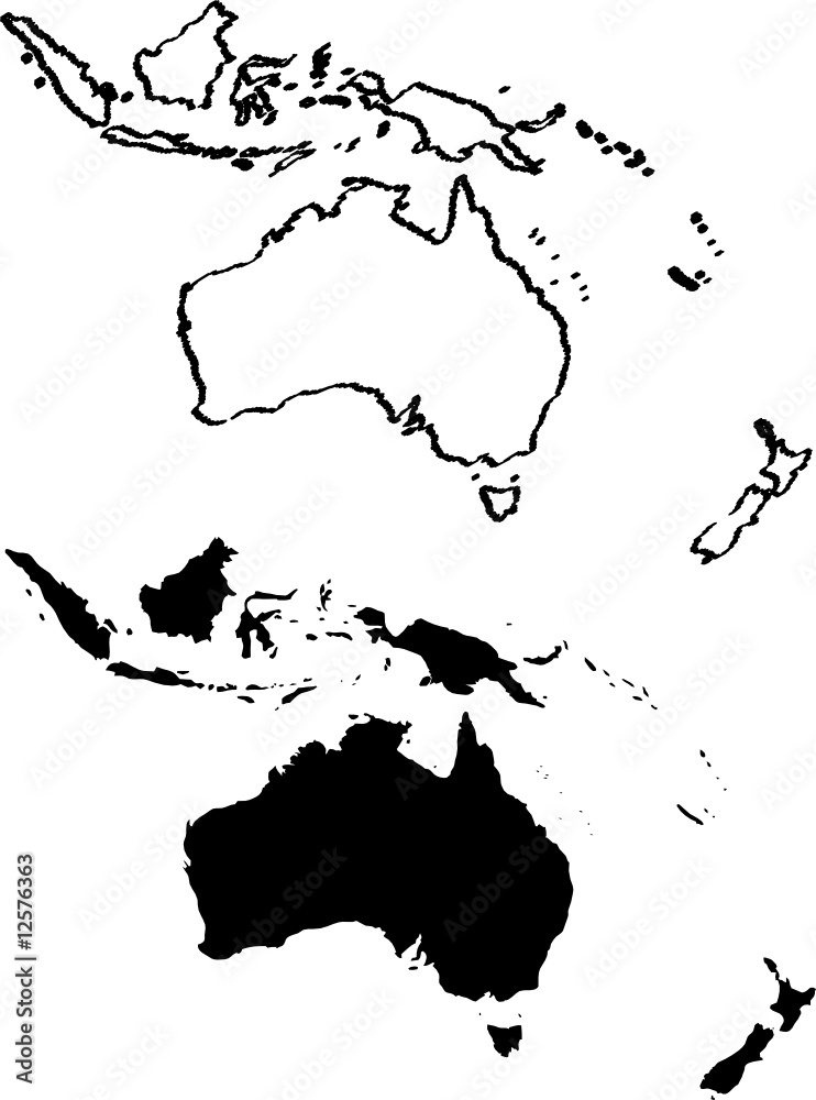 Map of Australia vector illustration Stock Vector | Adobe Stock