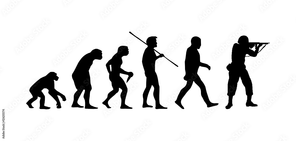Evolution of Man Stock Vector | Adobe Stock