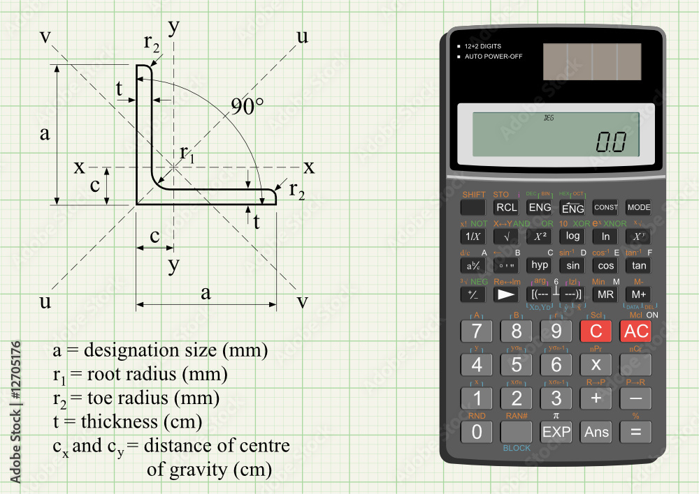 Engineering Calculation Stock Vector | Adobe Stock