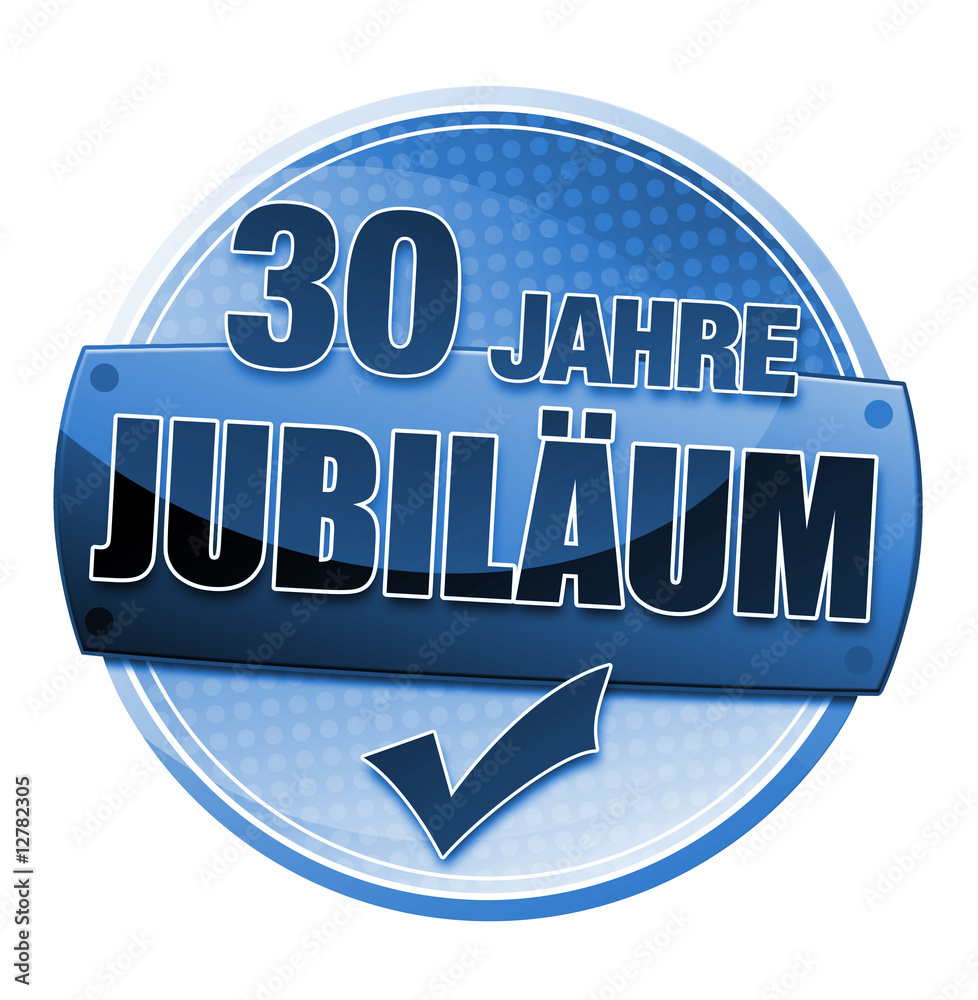 30 Jahre Jubiläum Button Stock-Illustration | Adobe Stock